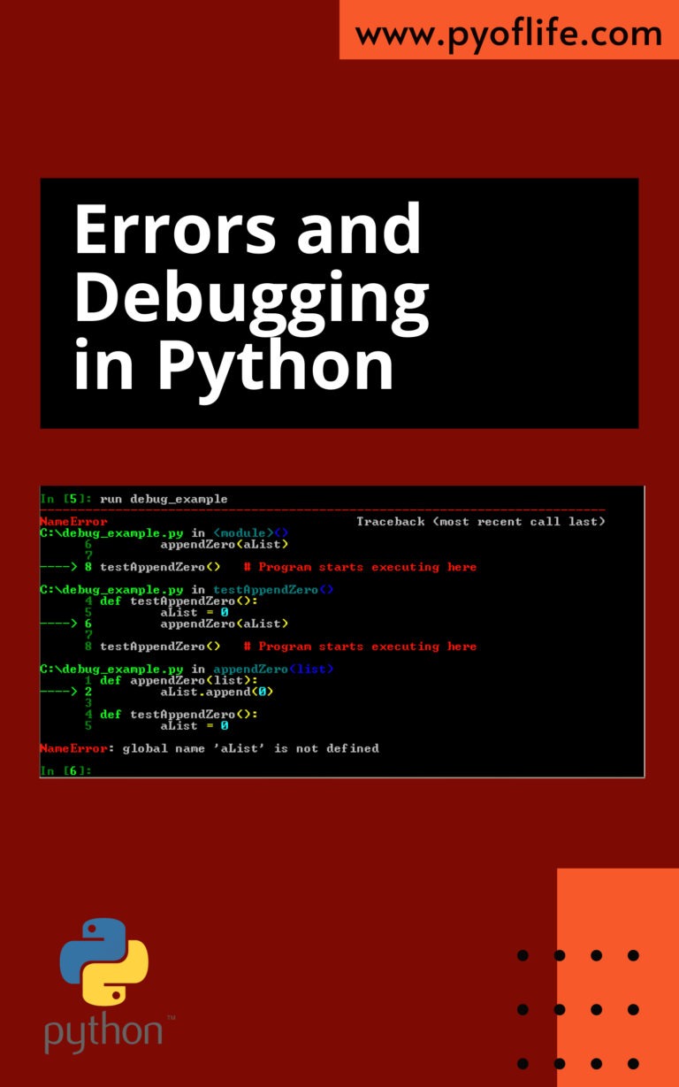 Errors and Debugging in Python